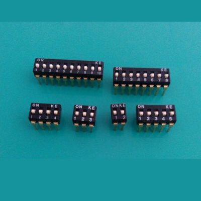 。直插2.54mm拨码开关 6P 6位 DIP-12 台湾KE