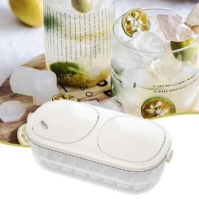 极速Ice Cube Tralys For Freezer Stackable Double-layer Silic