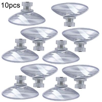 极速10PCcS Mushroom Head Clear Suction Cups Thumb Nut Strong