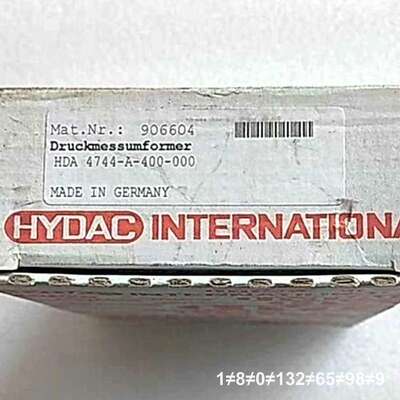 HYDAC贺德克压力传感器 HDA 4744-A-400-0议价