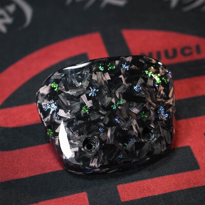 九号电动E80C/E90/E100/E200P改装锻造绿蓝箔碳纤X维仪表前风挡