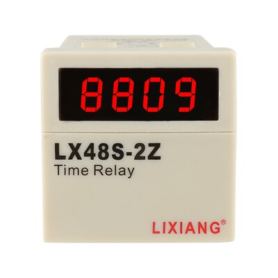 DH48S-2Z高精度数显时间继电器 220V 24V 12V通电延时 计时器可调