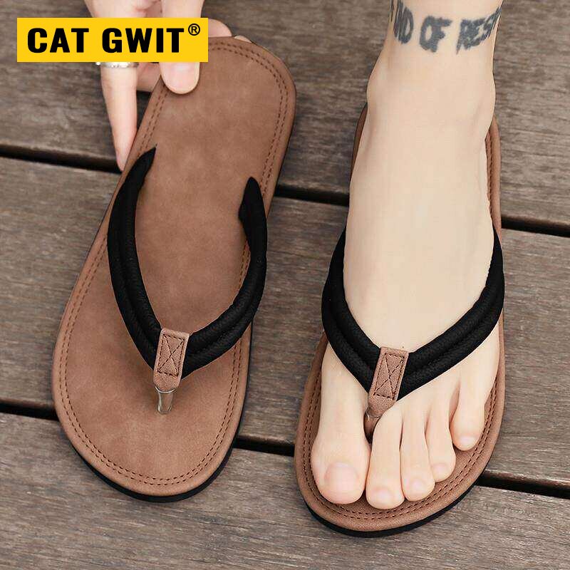 CAT GWIT人字拖拖鞋男款夏季踩屎感夹脚休闲凉拖外穿防滑防臭沙滩