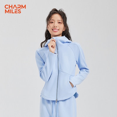 CHARM MILES彻美户外休闲套装女款卫衣外套轻薄透气修身百搭