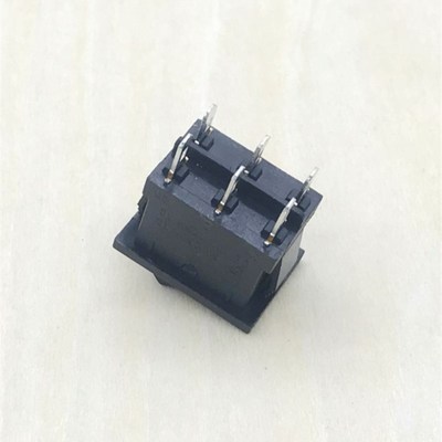 KCD1小型船型按钮开关 6脚2档 翘板电源按键开关6A 250V 双刀双掷