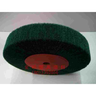 飞翼轮工业百洁布拉丝研磨抛光全绿圆盘250x50mm热卖机器金属打磨