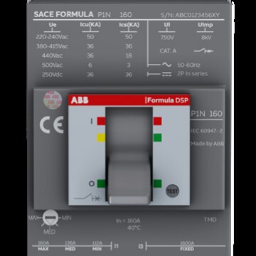 ABB塑壳断路器开关 A3N400 TMF320/3200 FF 3P三相 320A 3P