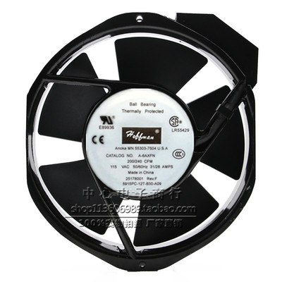 HOFFMAN A-6AXFN 5915PC-12T-B30-A09 115V风机17238散热风扇