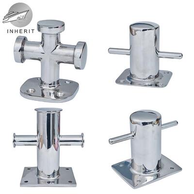 船用码头62/120/150铸造导缆316不锈钢焊接100~235单十字导览桩