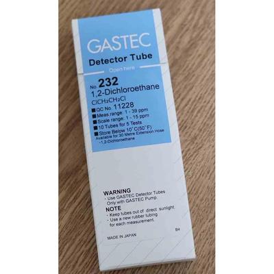 日本GASTEC测毒管232二氯乙烷气体检测管232进口検知浓度分析器