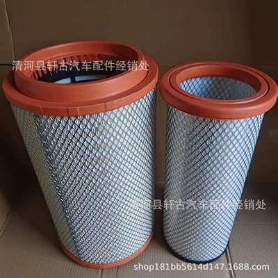 1109070-76A/1109060-50V空滤J6P空气滤清器2845自卸渣土车平口