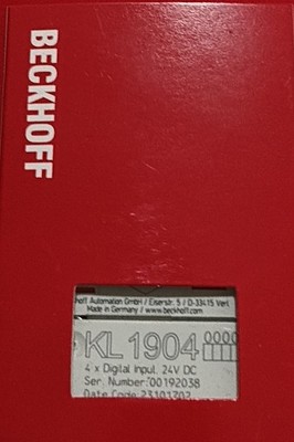 倍福BECKH0FF，KL1904，最后一台值拍。