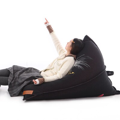 时光与布懒人沙发沙发垫子单人休闲沙发可拆洗三角形豆袋beanbag