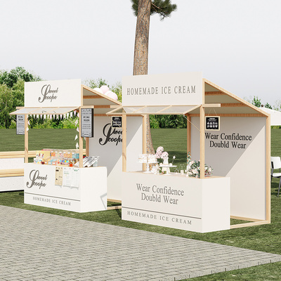 户外集市活动摆摊展示架风景区广场售卖摊位架夜市美食小吃摆摊棚