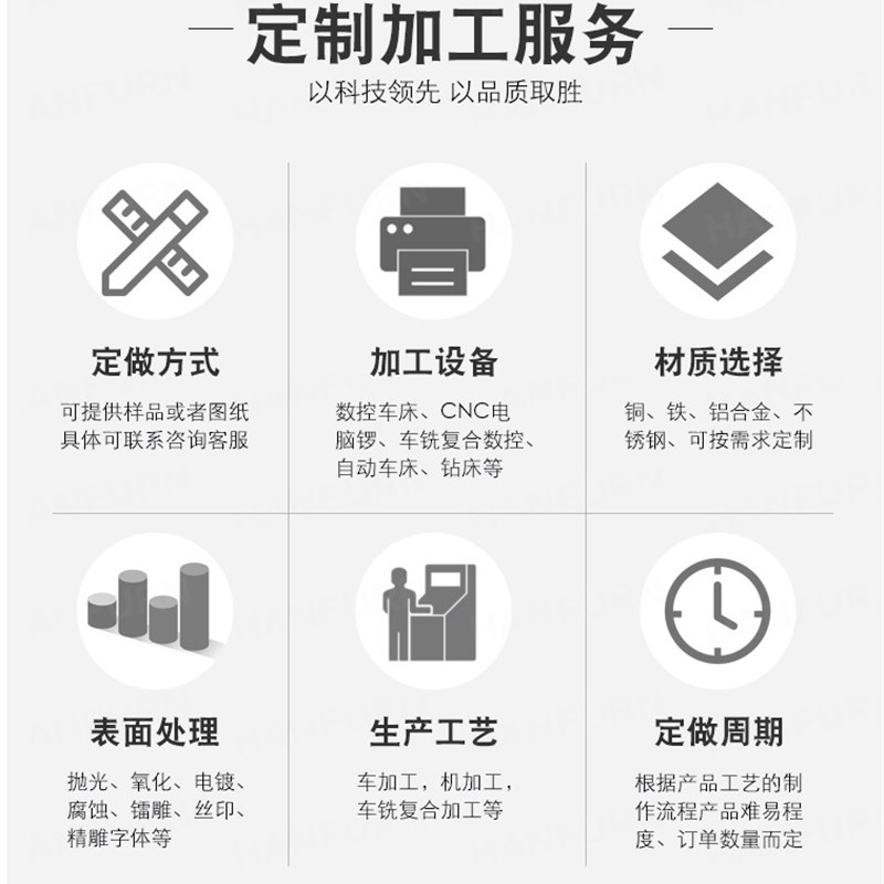 金属零件加工cnc数控车床精密机械五金配件非标件定做可打0.5小孔