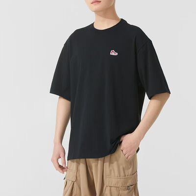 NIKE JORDAN BRAND 黑色宽松百搭圆领休闲短袖T恤 HJ2327-010