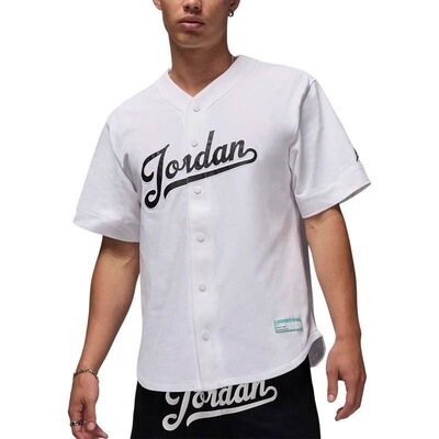 Jordan  MVP 字母印花图案户外休闲运动短袖 男款 白色FN4664-100