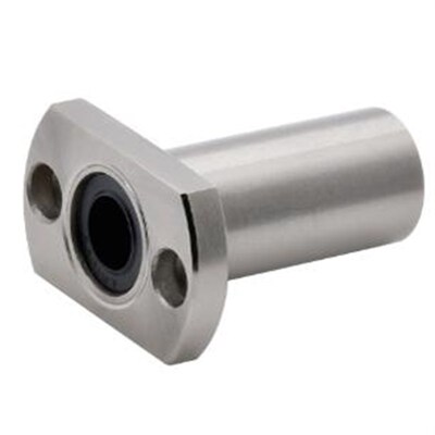 丁1LHFCDM带切边法兰直线轴承LHFCD10 12 16 20 25中型长度螺纹