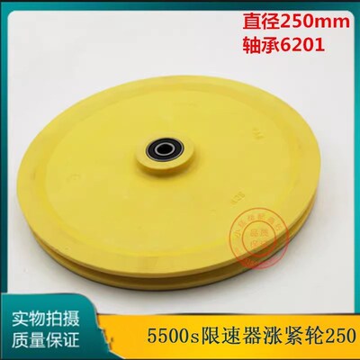 电梯限速器涨紧轮适用于xd5500S涨紧轮直径250mm轴承6201电梯配