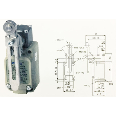 。DETU WLCA12-2-Q复位行程开关 限位开关 微动开关