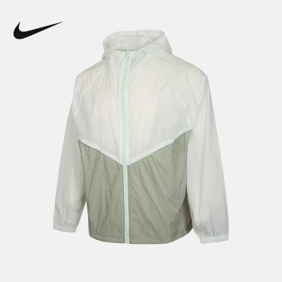 NIKE耐克男子无衬里V 字形线条开襟夹克休闲轻盈皮肤衣IO9628-394