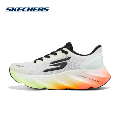 Skechers斯凯奇夏女鞋减震闪穿跑步鞋网面透气运动鞋246210-WBMT