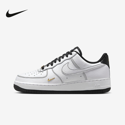 耐克空军一号女鞋AIR FORCE 1 AFI黑白小金勾低帮板鞋IB6543-101
