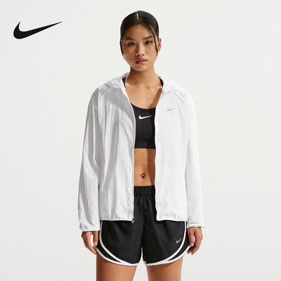 NIKE耐克女子外套夏季新款轻薄速干透气连帽梭织夹克 IH7974-1