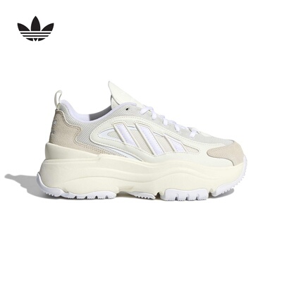 adidas阿迪达斯三叶草厚底老爹鞋2026夏女OZGAIA增高休闲鞋KJ7307