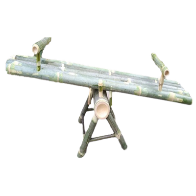 幼儿园儿童竹子跷跷板竹制翘翘板