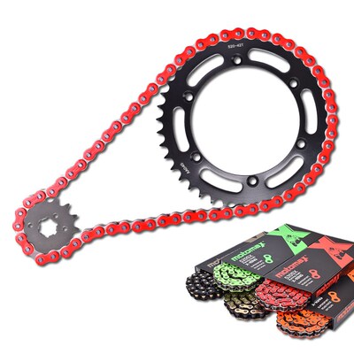 适用于川崎KLX KDX250摩托车改装大H小齿牙盘链轮油封链条套链配