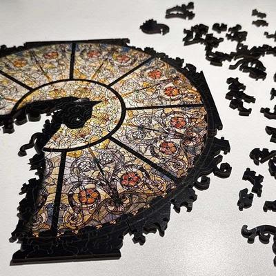 拼图成人版教堂猫拼图Cathedral Cat异形木质拼图372片新年高难度