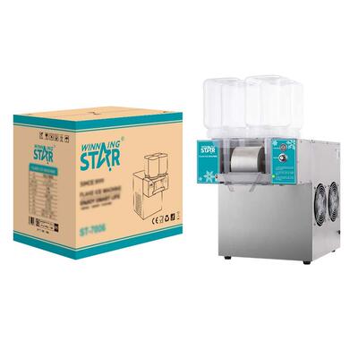 WinningStar商用牛奶雪花膨膨冰绵绵冰自动制冰机风冷四头雪花机