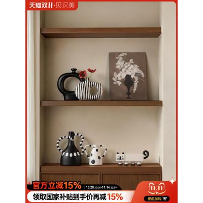 贝汉美中古风电视柜餐边柜摆件简约高级感装饰侘寂风乔迁新居礼物