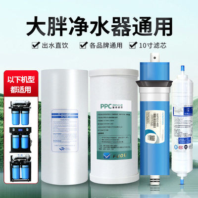 净水器大胖滤芯10寸通用大蓝过滤器滤芯800G1000G反渗透直饮机
