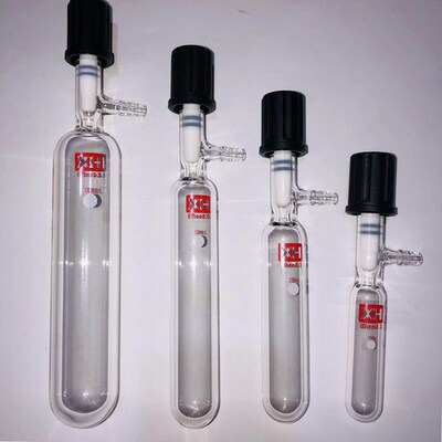 管状溶剂储存瓶具四氟全包高真空阀封管schlenk管反应管反应瓶