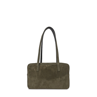 FIBRENO 大号M码麂皮包卡其绿色DIECI BAGUETTE BAG 29X17.5X10.5