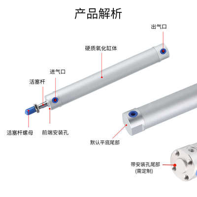 机械手上下引拔气缸CG1 20X120X25X50750/865/0/550/150/200/300