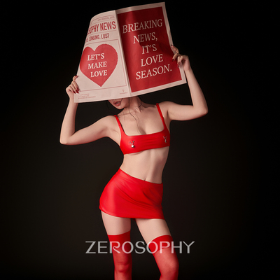 Zerosophy红色性感情调内衣套装
