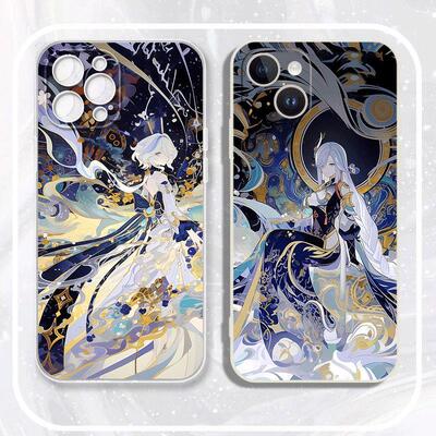 沂水弦歌申鹤芙宁娜手机壳适配于苹果16promax红米小米15荣耀vivoOPPOIQOO华为mate60卡通高级感原神手机壳