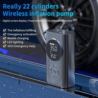 汽车应急启动电源充气一体机carjumpstarter车载强启搭电宝