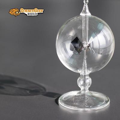 克鲁克斯Crookes radiometer光能辐射计太阳风车旋转桌面装饰摆件