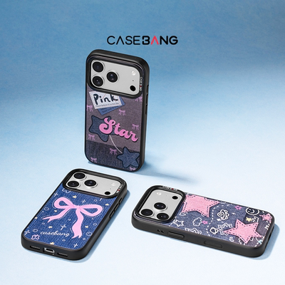 CASEBANGx牛仔甜心系列适用iPhone17ProMax/17Pro/17e/16promax/15pro可拆卸磁吸背盖个性甜美苹果手机壳