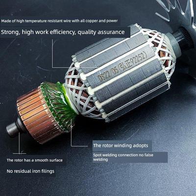 配有宏正92552铝锯机转子博达M8-255圆盘锯10寸地美切割机电机配