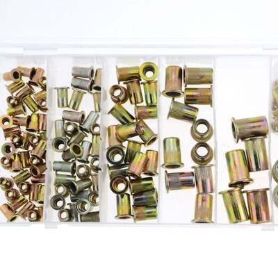 165PCS M3-M12 M4 M5 M6 M8 M10 Pull GRivet Nut Mixed Zinc Pla