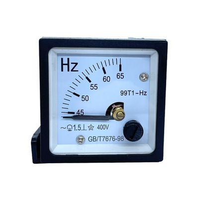 指针式交流频率表99T1/99L1 45-55HZ/45-65HZ  400V 220V 48*48mm