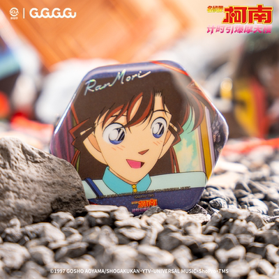 GuGuGuGu 名侦探柯南计时引爆摩天楼毛利兰款盲抽马口铁徽章周边