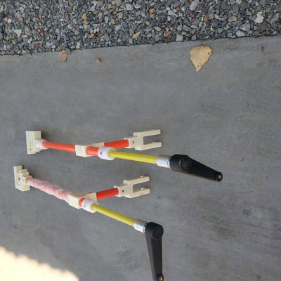 带电作业操作杆J型线夹安装器架高压绝缘工具挂架