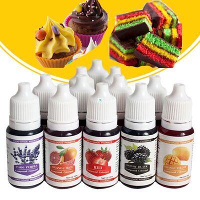 12 Colors 10ML Macaron Ice Cream Cake Food Coloring Ingredie