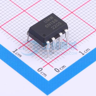 逻辑输出光耦 6N136M DIP-8 原装正品 电子元器件配单